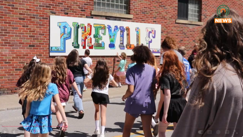 Student-created mural unveiled downtown - Mountain Top Media